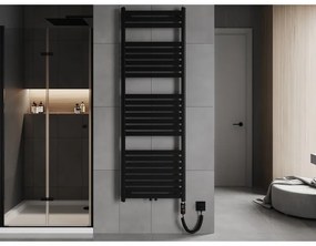 Mexen Uran, elektrické topné těleso 1800x600 mm + topná tyč 900 W, černá, W105-1800-600-2900-70