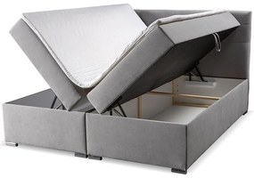 Dvoulůžko boxspring LOFF + rošt + matrace + topper | 180x200 | žlutá