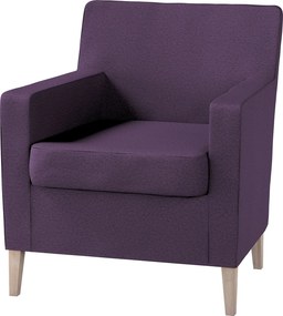 Potah na křeslo IKEA Karlstad barva fialová látka pletený vzor