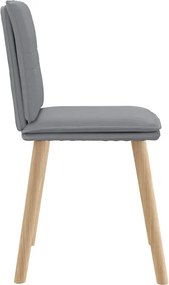 Jídelní židle 6 ks světle šedé textil 3315625