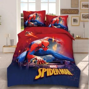3-dílné ložní povlečení Marvel a Disney (přikrývka,  polštář, prostěradlo) Varianta: Spider-Man A02