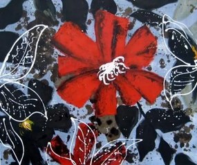 Listový květ - 50 x 60 cm