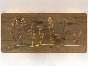 Li-Go "Louka" světelný obraz 230V 90x40 cm provedení povrchu: dub světlý