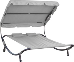 Relaxační lehátko pro 2 osoby Craftfield Bahama, šedá