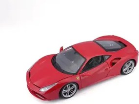 Bburago RACE+PLAY Ferrari 488 GTB červená / 1:18 / od 3 let