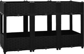 Vyvýšený záhon 120 x 40 x 71 cm polypropylen 316536