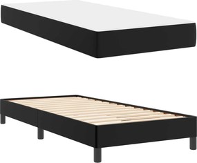 Rám postele s matrací Černá 90 x 190 cm textil 3398603