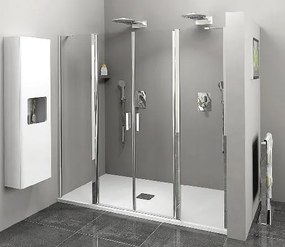 Polysan Zoom Line - Sprchové dveře 1800 mm, čiré sklo, leštěný hliník ZL1417