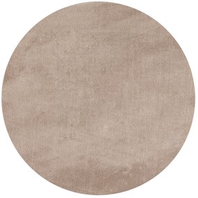 Ayyildiz, Kusový koberec Sky 5400 Beige kruh, 200x200 (průměr) kruh, béžová, obývací pokoj