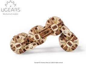 Ugears 3D dřevěné mechanické puzzle Kostka Flexi