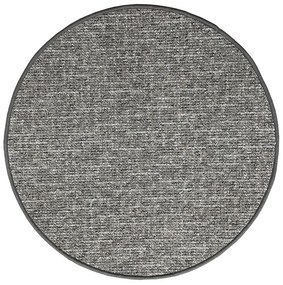 Vopi, Kusový koberec Alassio hnědý kruh, 400x400 (průměr) kruh, hnědá, chodba / předsíň