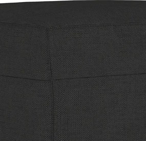 3dílná sedací souprava s polštáři černá textil 3201830