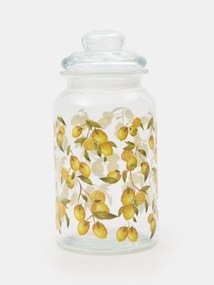 Sinsay - Glass food container with lid and lemon print - clear