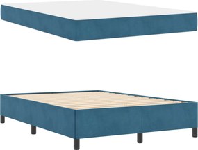 Rám postele Tmavě modrá 140 x 190 cm textil 3399064