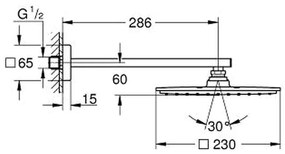 Grohe Allure Brilliant - hlavová sprcha set 286 mm, chrom 26064000