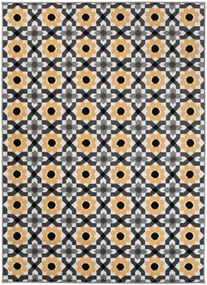 Kusový koberec moderní MAYA Z645C žlutý šedý Rozměr: 180x250 cm