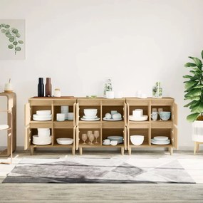 Příborníky 3 ks dub sonoma 60 x 35 x 70 cm kompozitní dřevo 3185770
