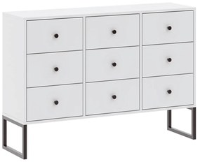 Komoda LINEA 9S bílá