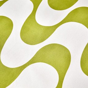 WAVY Ubrus 160 x 250 cm - zelená/béžová