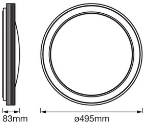 Ledvance - LED Stmívatelné stropní svítidlo SMART+ FRAME LED/32W/230V Wi-Fi