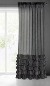 ZÁCLONA NA PÁSCE DOLLY 140X250 CM ČERNÁ