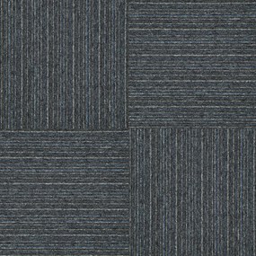 Balta koberce Kobercový čtverec Sonar Lines 4578 černomodrý - 50x50 cm