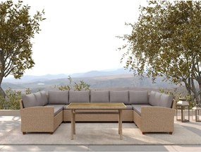 Béžový zahradní lounge set pro 9 Ventura – Unique Furniture