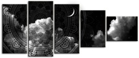 Obraz mandala noci Velikost (šířka x výška): 200x90 cm
