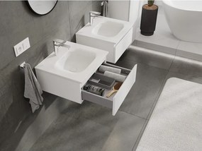 Mexen Orio, koupelnová skříňka 50 cm s umyvadlem Vela, 1 zásuvka, bílá matná, 91A10-05023-1-BF01-W23M01
