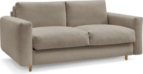 Taupe pohovka na každodenní spaní/rozkládací 220 cm Cocoone – Bobochic Paris