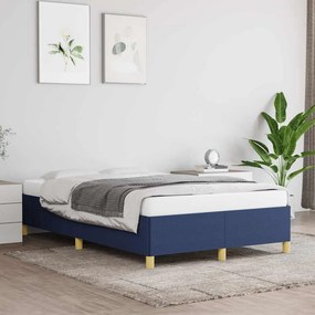 Rám postele bez matrací modrá 120x190 cm textil 3269644