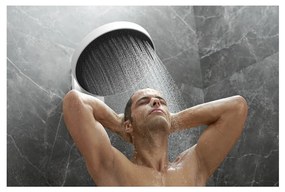 Hansgrohe Rainfinity - Horní sprcha 360 3jet s připojením na zeď, leštěný vzhled zlata 26234990