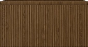 Mexen Rivel, koupelnová skříňka 90 cm, 1 zásuvka, drážkovaná, ořech, 91A20-09047-1-BF86