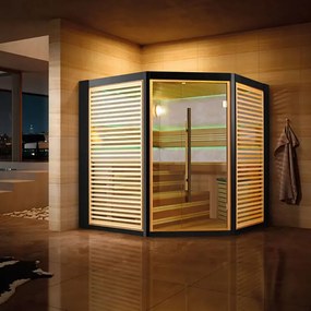 M-SPA - Suchá sauna s kamny 200 x 200 x 210 cm 6kW
