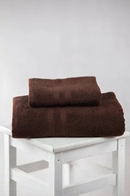 PEMITEX Ručník a osuška LINDA 500 g/m2  Osuška LINDA tmavě hnědá 70x140 cm