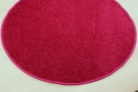 Vopi koberce Kusový koberec Eton vínově červený kruh - 100x100 (průměr) kruh cm