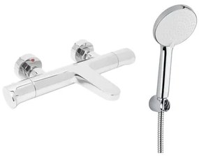 Vanová baterie SAT Dark s vanovým setem 150 mm chrom SATBSDA222CRSET1