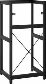 Koupelnový regál pod umyvadlo černý 40 x 38 x 83 cm železo 338499