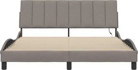 Rám postele bez matrace Hanko taupe 160 x 200 cm textil 3310472