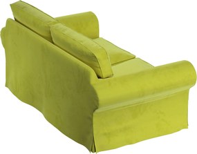 Potah na pohovku IKEA  Ektorp 2-místná, nerozkládací barva zelená látka lesklé, sametová