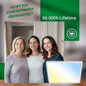 LED svítidlo BRILONER Tava A 42x42cm 14W stmívatelné CCT bílé 3886016