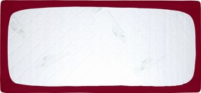 Jersey prostěradlo tmavě červené na výšku matrace do 30 cm Velikost: 160 x 200