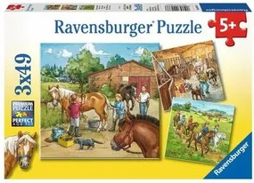 Ravensburger Den s koňmi / 3x49 dílků / od 5 let