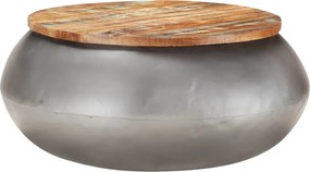 vidaXL Konferenční stolek 68x68x30 cm masivní recyklované dřevo [323530] Barva: Šedá