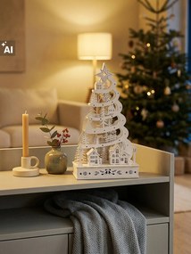 Sinsay - Vánoční LED dekorace ve tvaru vánočního stromku - bílá