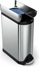 Simplehuman Pedálový odpadkový koš na tříděný odpad / – 40l (20/20) /
