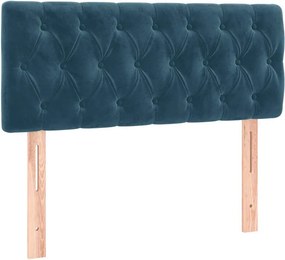 Box spring postel s matrací tmavě modrá 120 x 200 cm samet 3141477