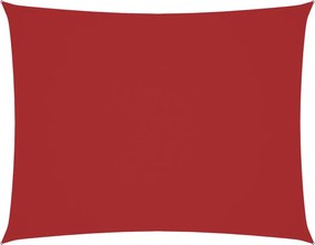 Stínicí plachta oxfordská látka obdélníková 2 x 3,5 m červená 135641