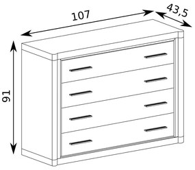Dallas T - komoda D2 - trufla