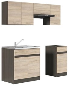 BRW Kuchyňská linka Junona Modul verze2 BBL 180 cm, wenge/dub sonoma